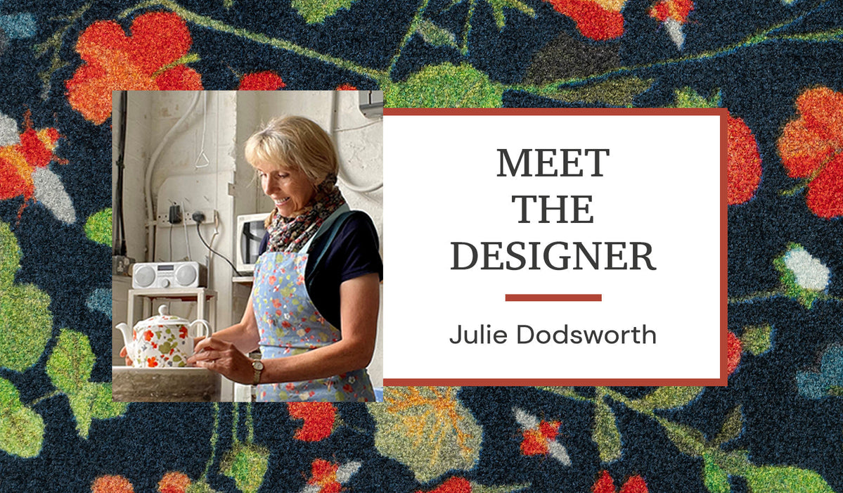 Lerne die Designerin Julie Dodsworth und ihre bezaubernden Fußmatten-D ...